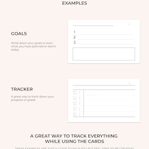 Printable & Digital Notecards for Studying | Study Note Tracker | Index ...