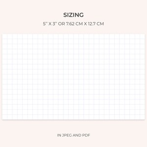 24 Pdfs A4 Printable Grid Notecards for Studying | Colour Index Cards ...