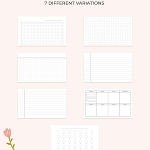 Printable & Digital Notecards for Studying | Index Cards | Study Cards ...