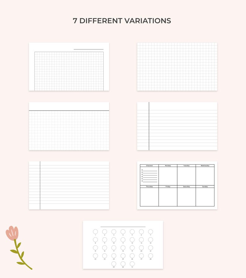 Printable & Digital Notecards for Studying | Index Cards | Study Cards ...