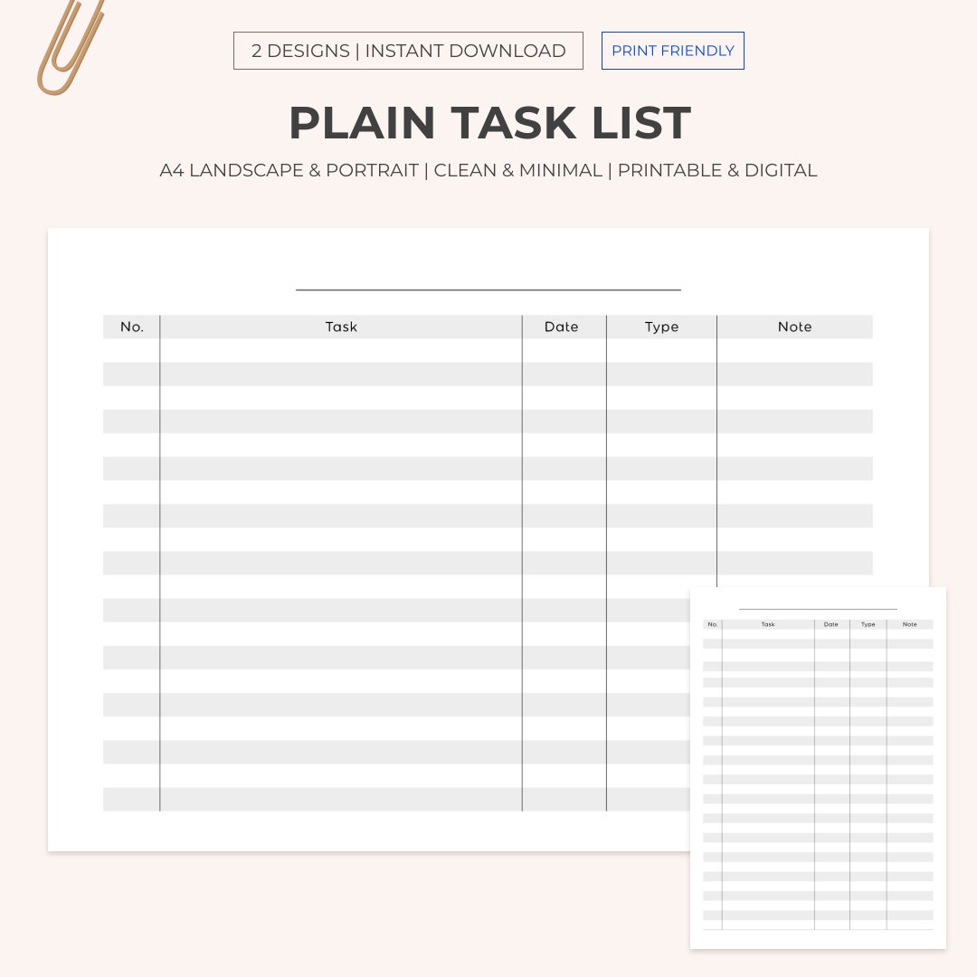 To Do List Printable | Assignment Sheet | Task Tracker | Productivity Planner | Office Task ...
