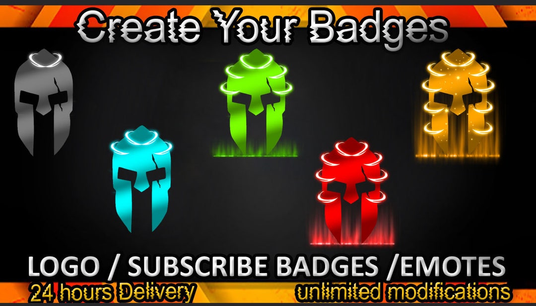 Spartan Twitch Sub Badges / Spartan Twitch Emotes / Spartan - Etsy