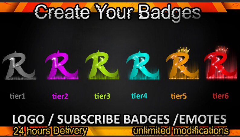 Letter R Twitch Sub Badges Letter R Twitch Emotes/ Letter R - Etsy