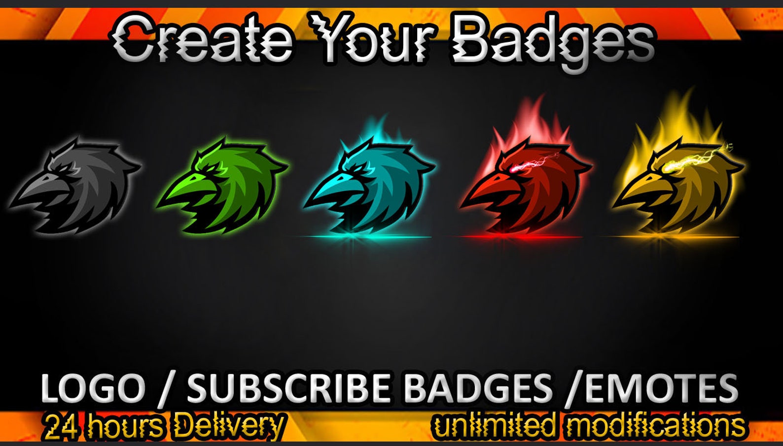 Raven Twitch Sub Badges, Raven Twitch Emotes/raven Badges for Streamers ...