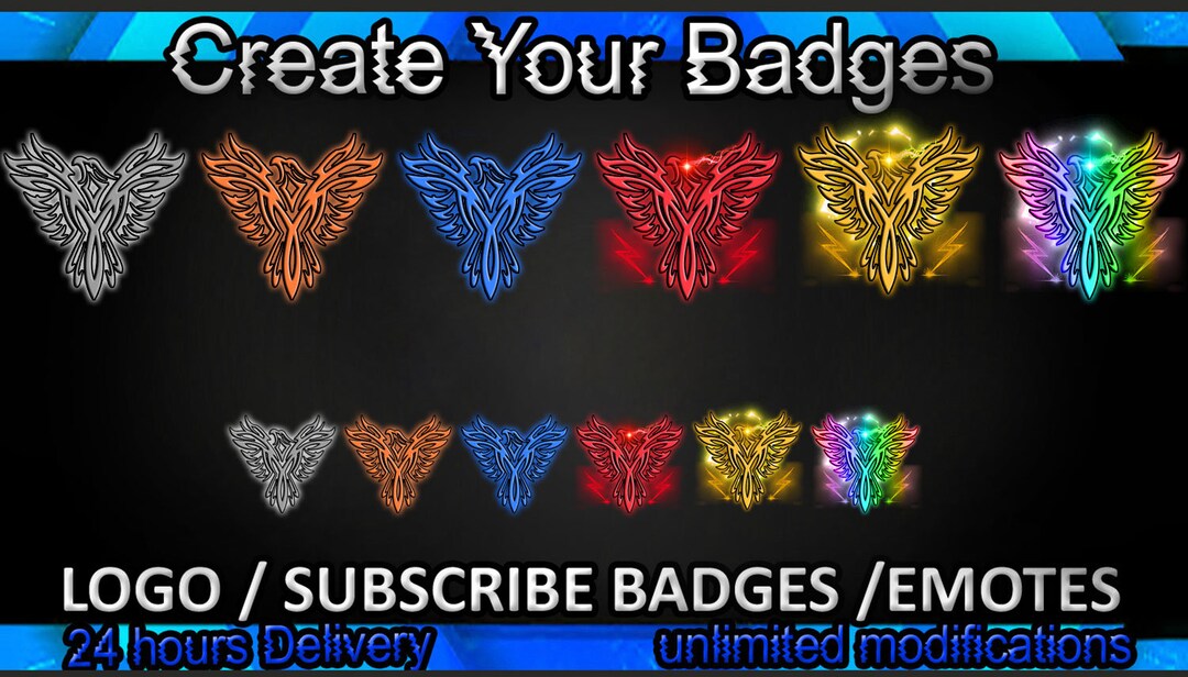 Phoenix Twitch Sub Badges, Phoenix Twitch Emotes/ Phoenix Badges for ...