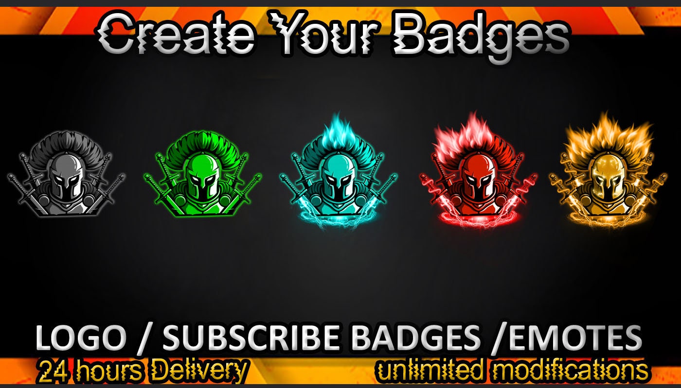 Sous-badges Spartan Twitch / Émotes Spartan Twitch / Badges - Etsy France