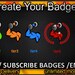 Muscle Twitch Sub Badges, Muscle Twitch Emotes/ Muscle Badges for ...
