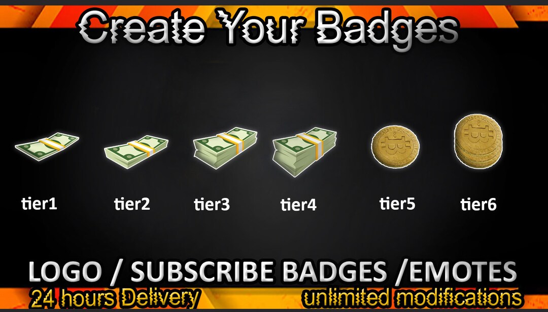 Money Twitch Sub Badges, Money Twitch Emotes/ Money Badges for ...