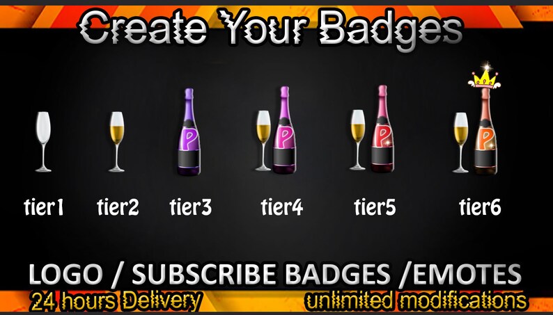 Beer Twitch Sub Badges, Beer Twitch Emotes/ Beer Badges for Streamers ...