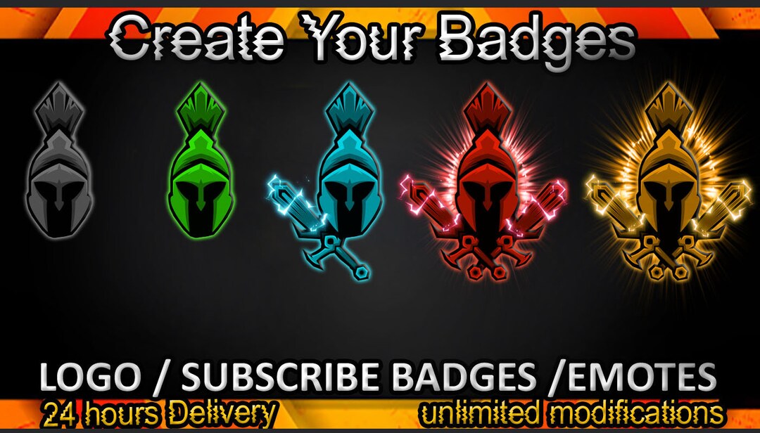 Spartan Twitch Sub Badges / Spartan Twitch Emotes / Spartan Badges for ...