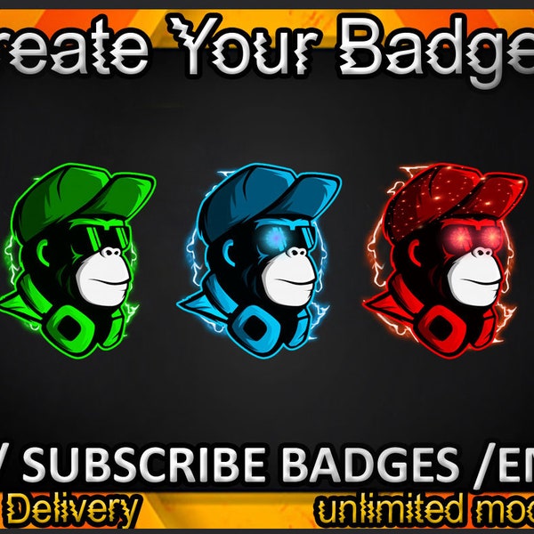 Monkey Twitch Emotes - Etsy