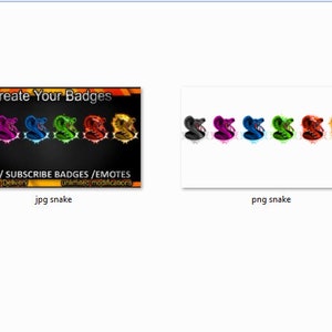 Snake Twitch Sub Badges / Snake Twitch Emotes / Snake Badges for ...