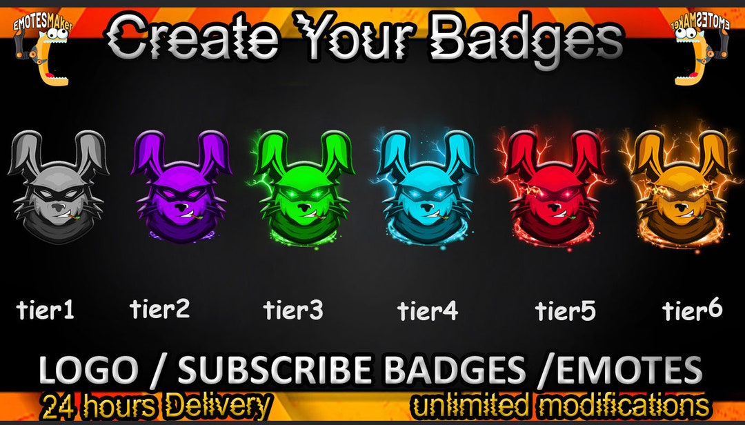 Ninja Rabbit Twitch Sub Badges, Ninja Rabbit Twitch Emotes/ Ninja ...