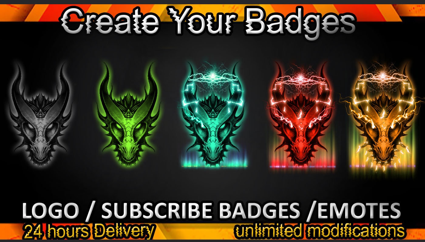 Dragon Twitch Sub Badges Dragon Twitch Emotes Dragon Badges For Streamers Dragon
