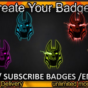 Anubis Twitch Sub Badges / Anubis Twitch Emotes / Anubis Badges for ...