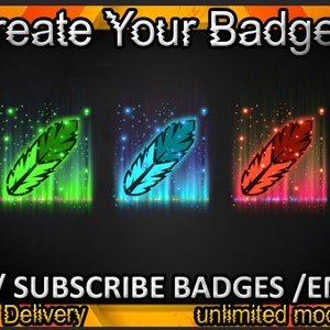 Feather Twitch Sub Badges Feather Twitch Emotes/feather | Etsy