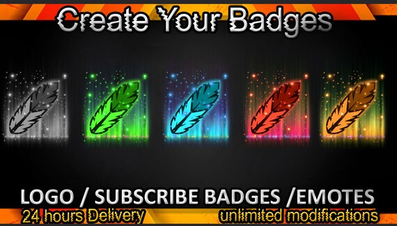 Feather Twitch Sub Badges Feather Twitch Emotes/feather | Etsy