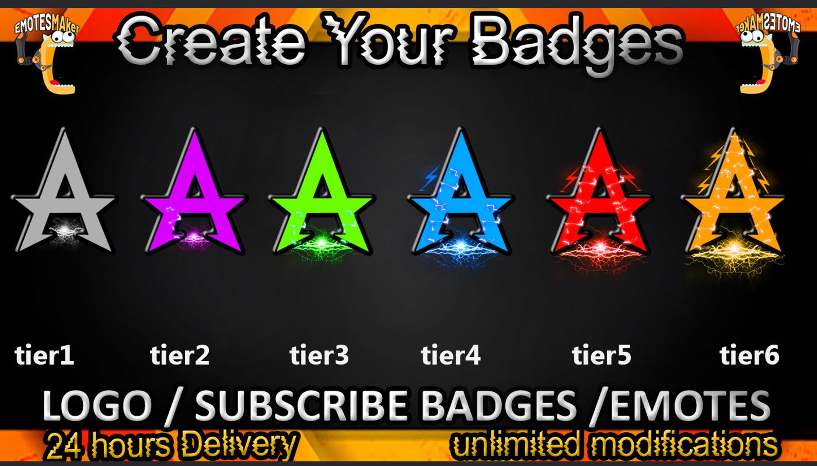A Logo Twitch Sub Badges, A Logo Twitch Emotes/ A Logo Badges for ...