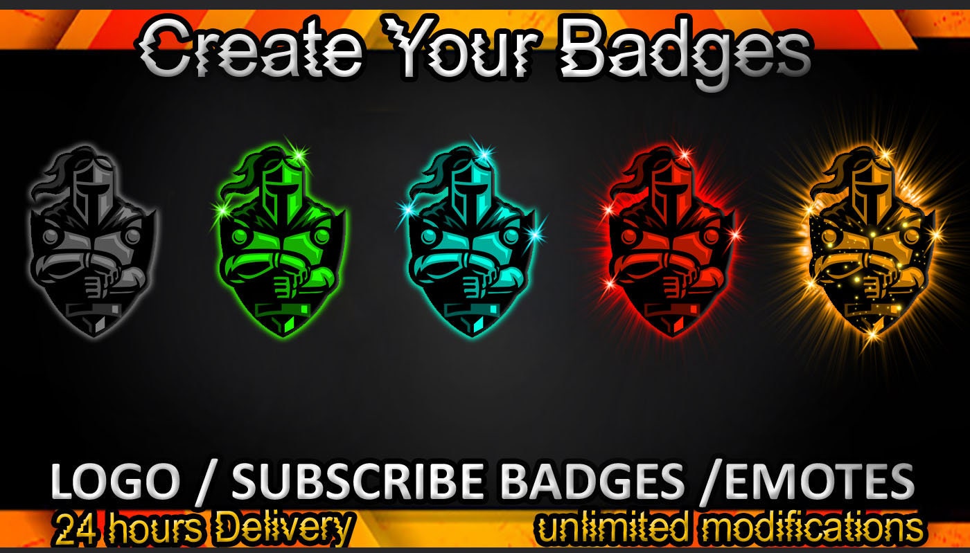 Knight Twitch Sub Badges / Knight Twitch Emotes / Knight Badges for ...