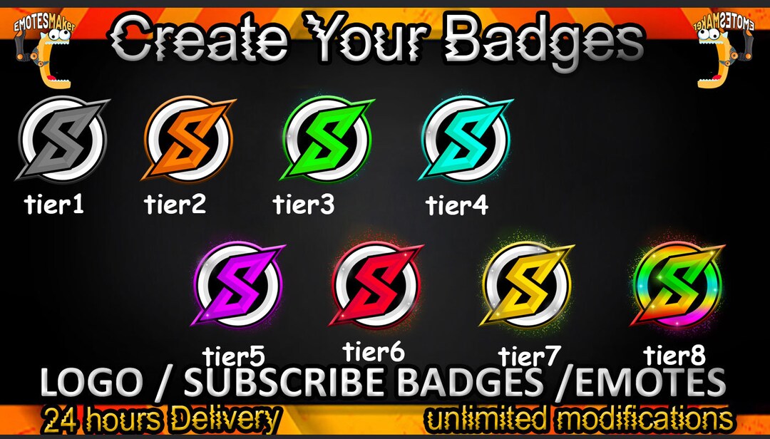 S Letter Twitch Sub Badges,s Letter Twitch Emotes/ S Letter Badges for ...