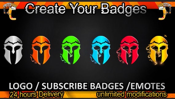 Spartan Twitch Sub Badges Spartan Twitch Emotes/ Spartan | Etsy