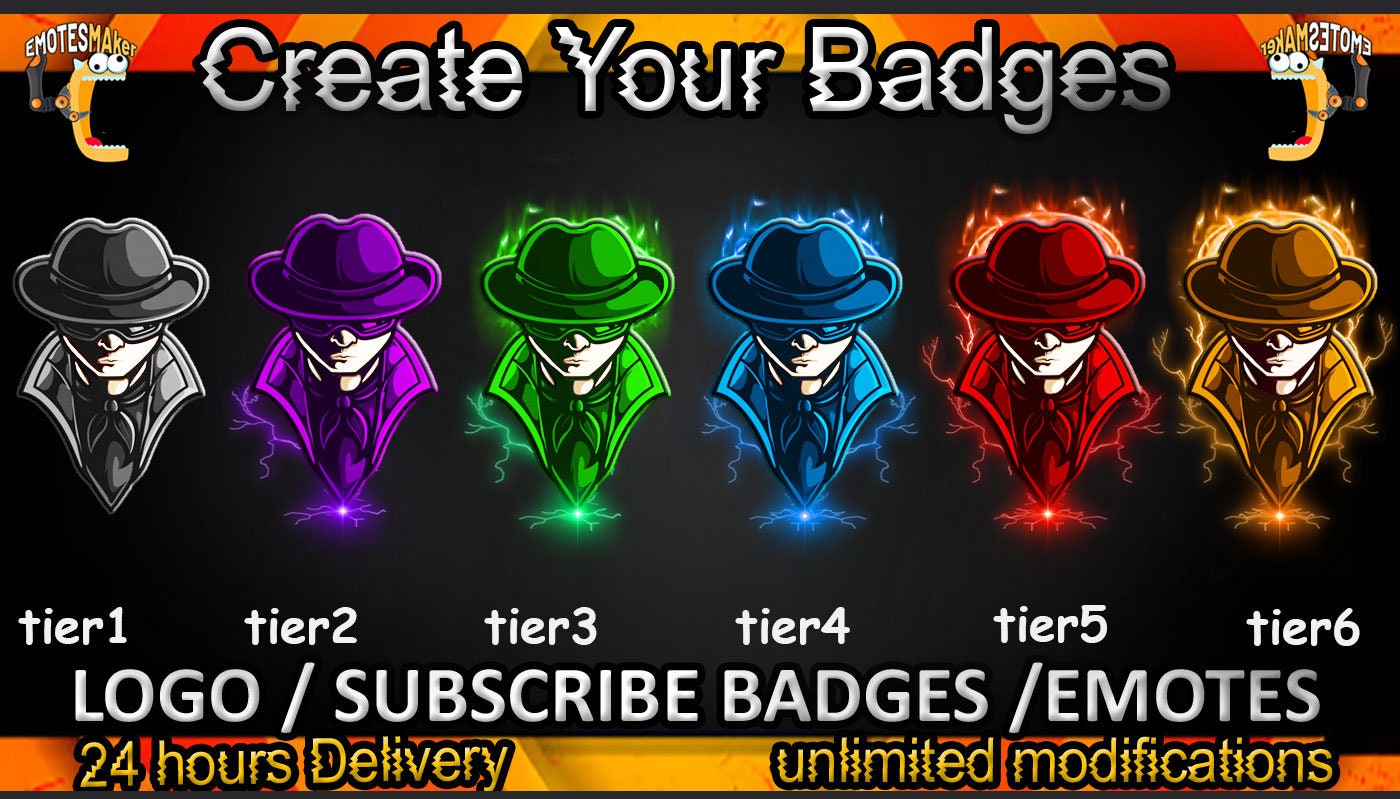Mafia Twitch Sub Badges, Mafia Twitch Emotes/ Mafia Badges for ...