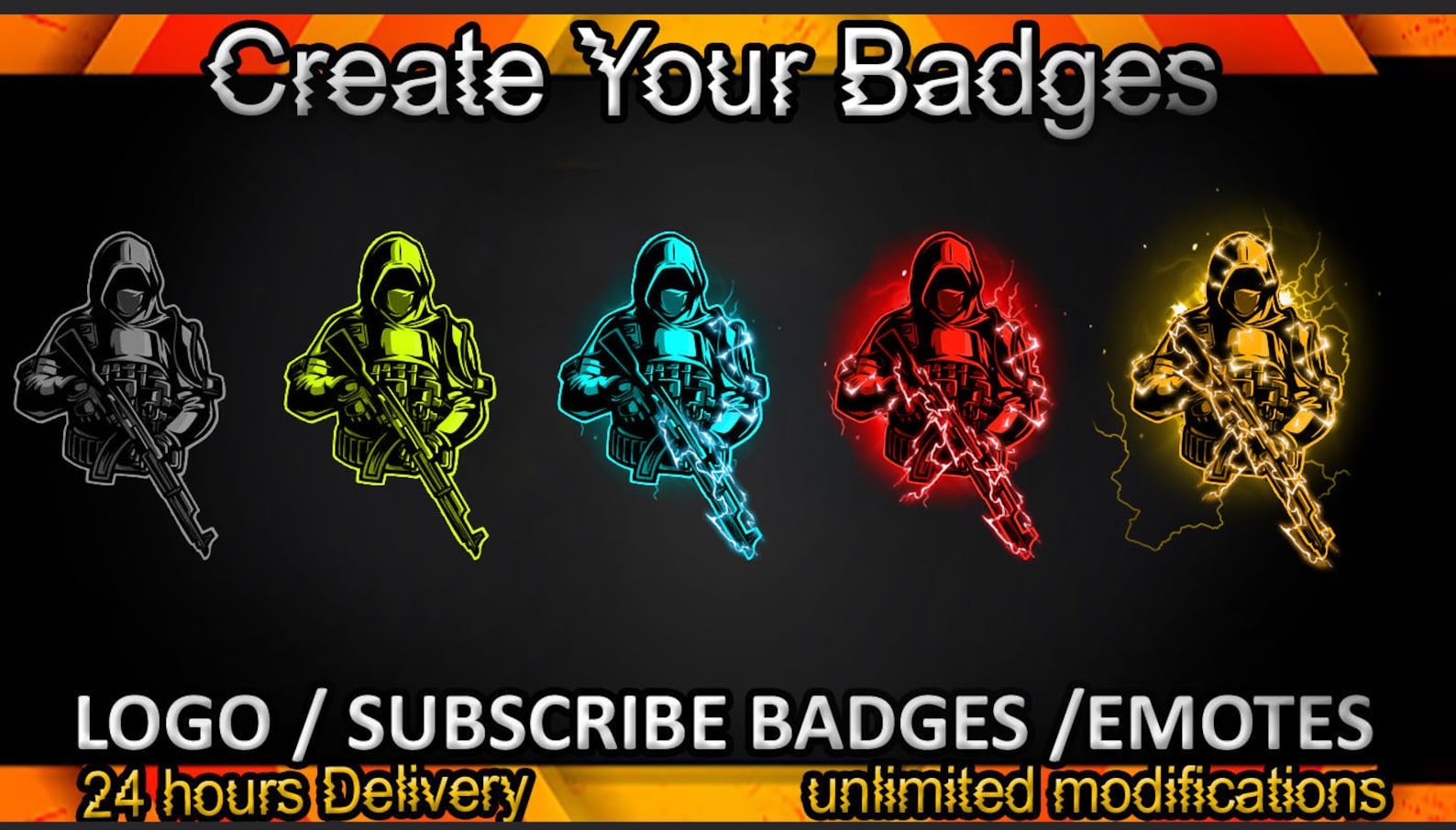 Soldier Twitch Sub Badges / Soldier Twitch Emotes / Soldier Badges for ...
