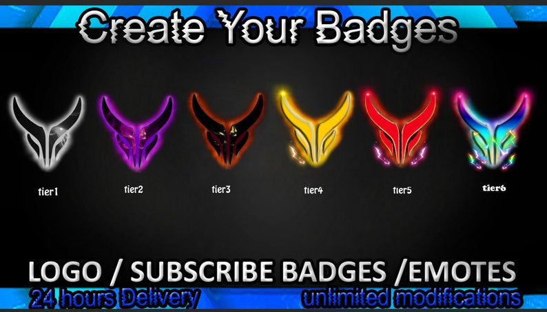 Devil Twitch Sub Badges, Devil Twitch Emotes/ Devil Badges for ...