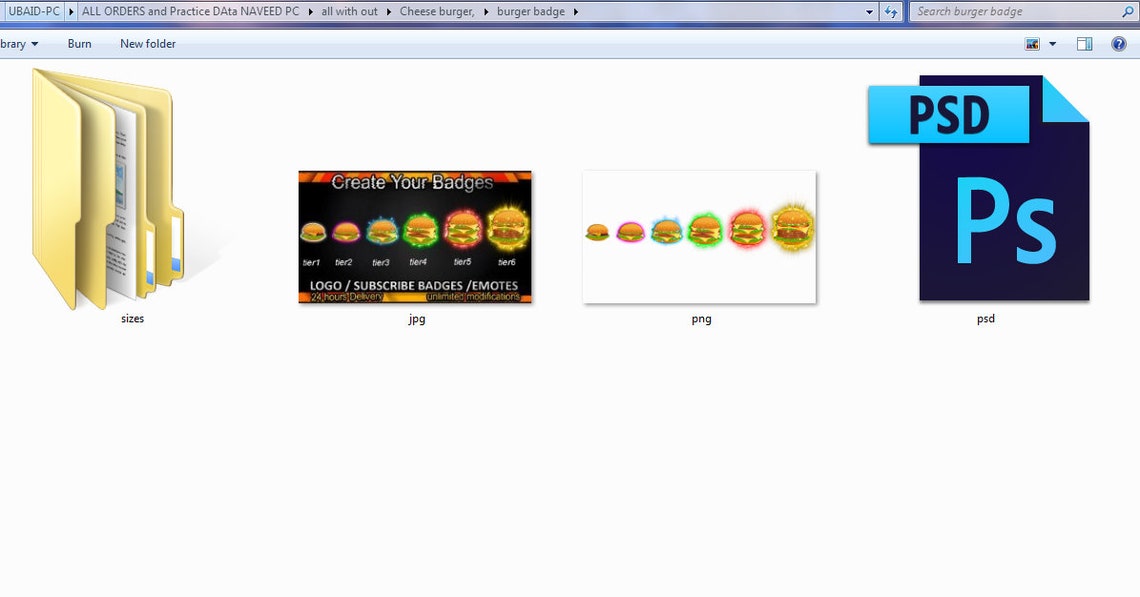 Burger Twitch Sub Badges, Burger Twitch Emotes/ Burger Badges for ...