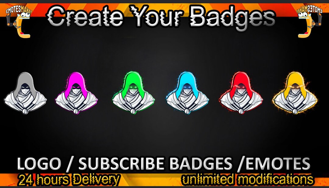Ninja Mascot Twitch Sub Badges, Ninja Mascot Twitch Emotes/ Ninja ...