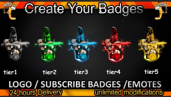 Spartan Twitch Sub Badges Spartan Twitch Emotes/ Spartan | Etsy