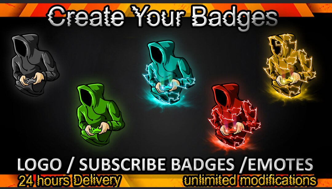 Hoodie Twitch Sub Badges / Hoodie Twitch Emotes / Hoodie Badges for ...