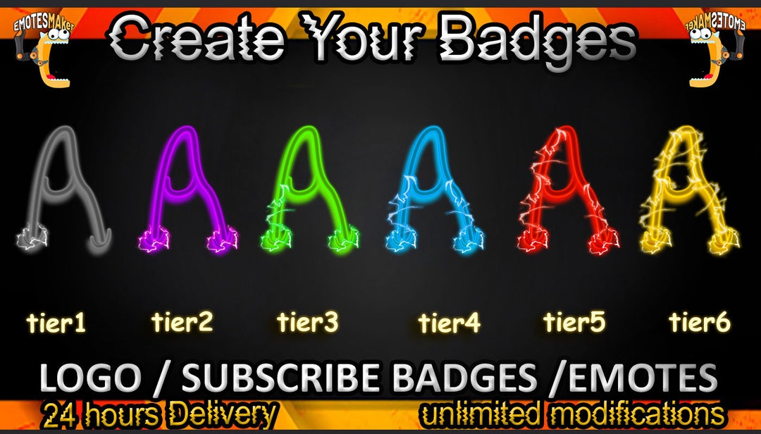 A Logo Twitch Sub Badges, A Logo Twitch Emotes/ A Logo Badges for ...