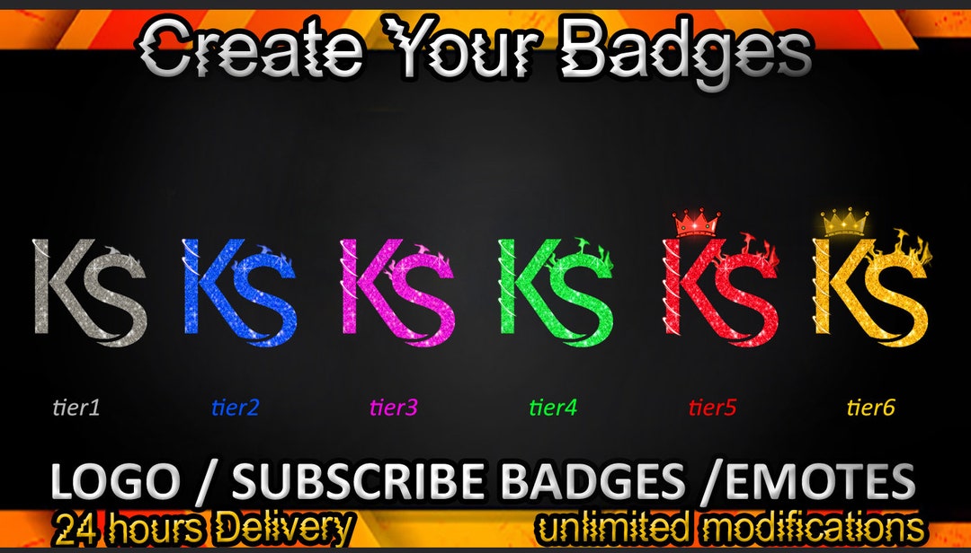 Ks Letter Twitch Sub Badges, Ks Letter Twitch Emotes/ Ks Letter Badges ...