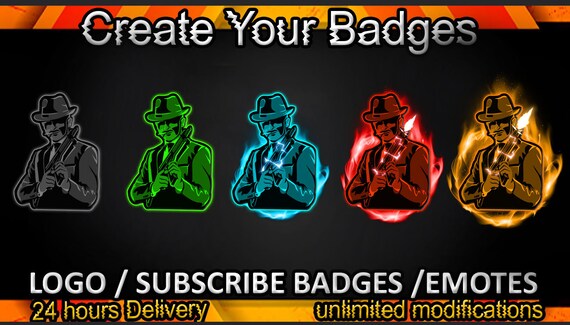 Gangster Twitch Sub Badges Gangster Twitch Emotes/ Gangster | Etsy