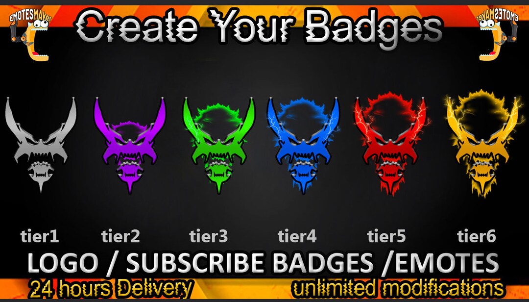 Devil Twitch Sub Badges, Devil Twitch Emotes/ Devil Badges for ...