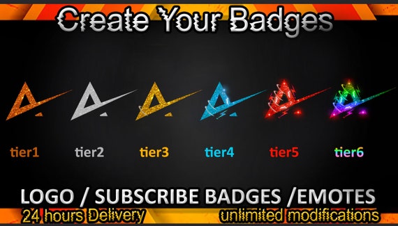 A Twitch Sub Badges / A Twitch Emotes/ A for Streamers / A - Etsy