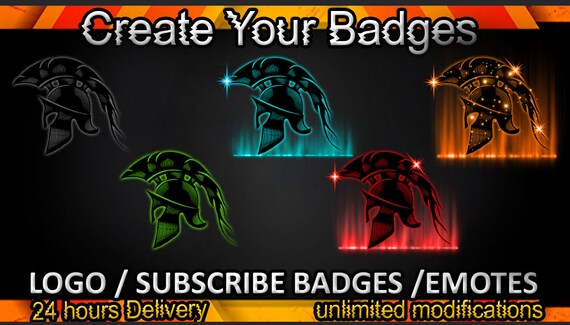 Spartan Twitch Sub Badges / Spartan Twitch Emotes / Spartan | Etsy