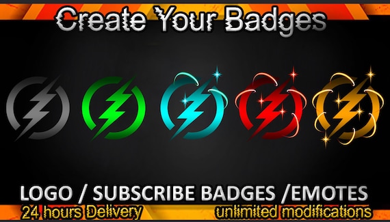 Flash Twitch Sub Badges / Flash Twitch Emotes / Flash Badges - Etsy