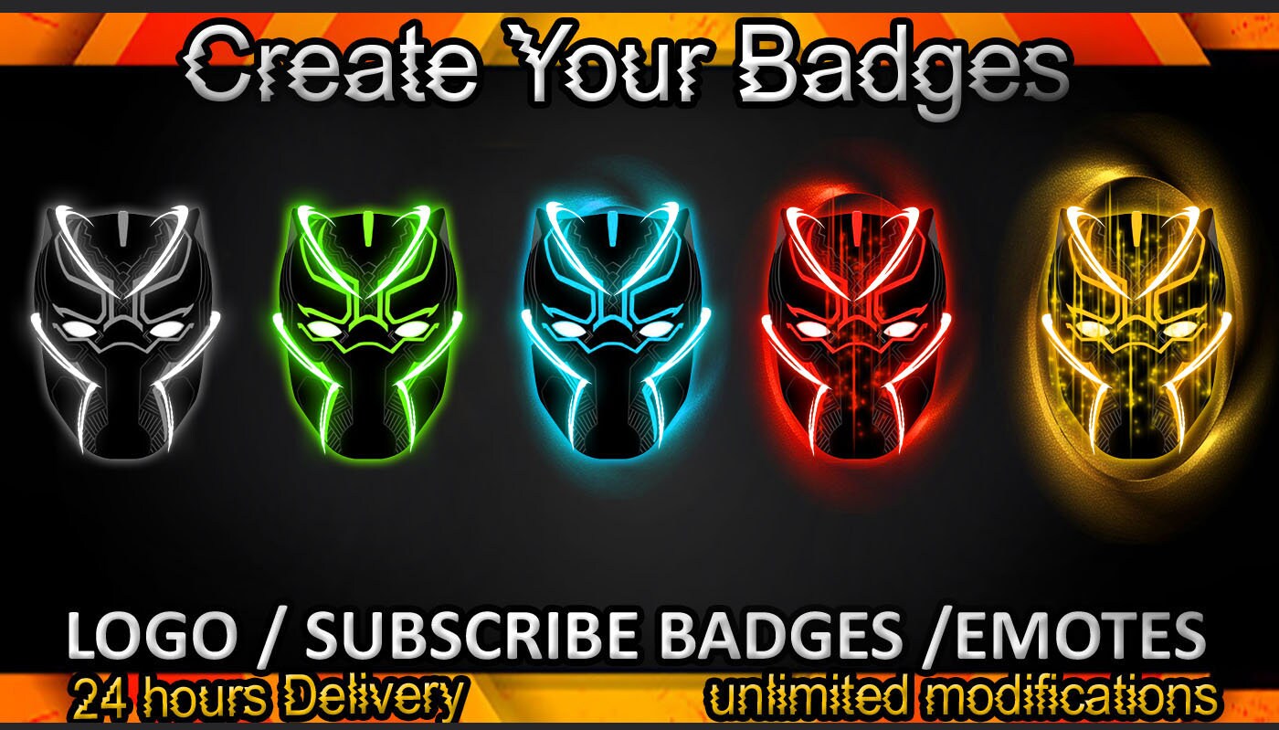 Mask Twitch Sub Badges / Mask Twitch Emotes / Mask Badges for Streamers ...