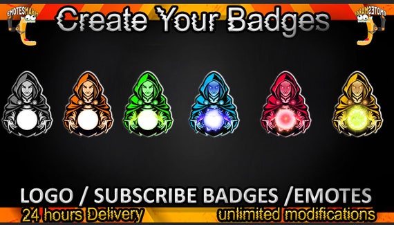 Hex Twitch Sub Badges Hex Twitch Emotes/ Hex Badges for | Etsy