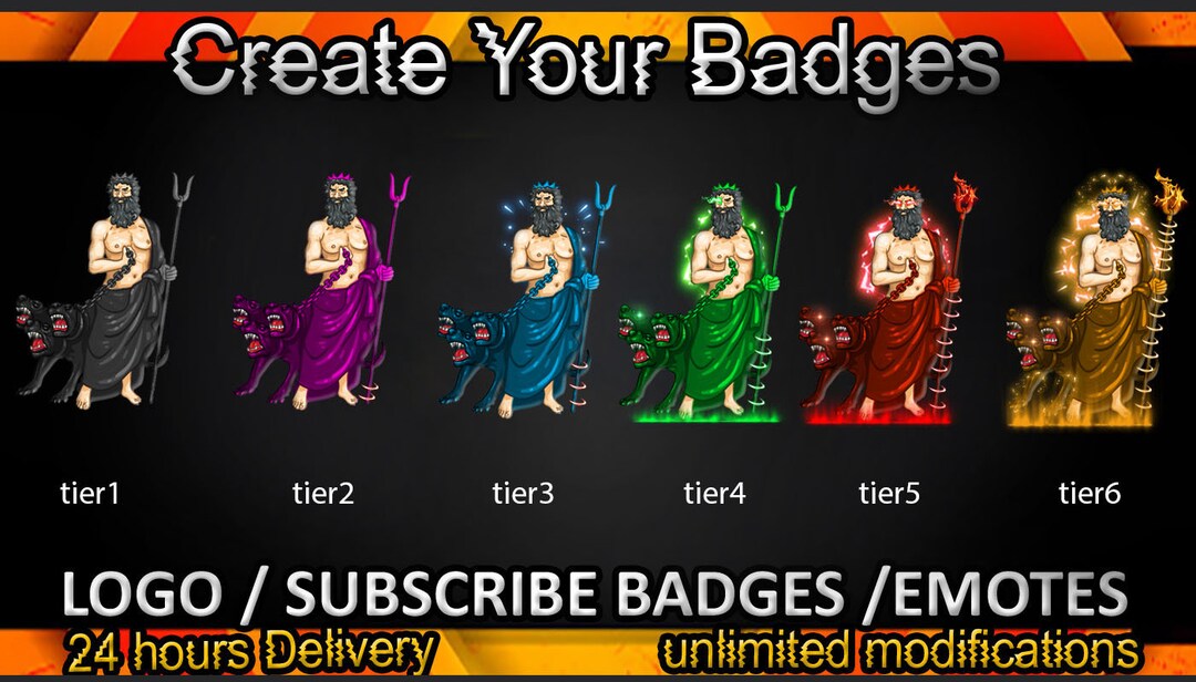 Hades Twitch Sub Badges, Hades Twitch Emotes/ Hades Badges for ...