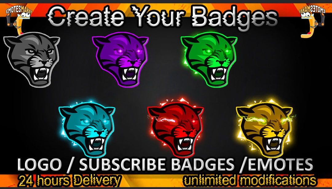 Leopard Twitch Sub Badges, Leopard Twitch Emotes/ Leopard Badges for ...