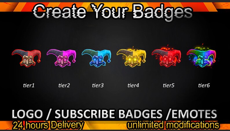 Jester Hat Twitch Sub Badges, Jester Hat Twitch Emotes/ Jester Hat ...