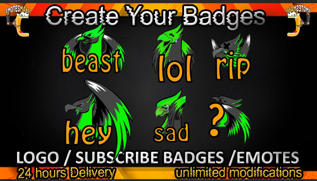 Phoenix Twitch Sub Badges, Phoenix Twitch Emotes/ Phoenix Badges for ...