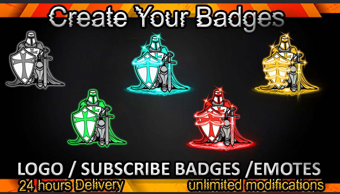 Knight Twitch Sub Badges / Knight Twitch Emotes / Knight - Etsy