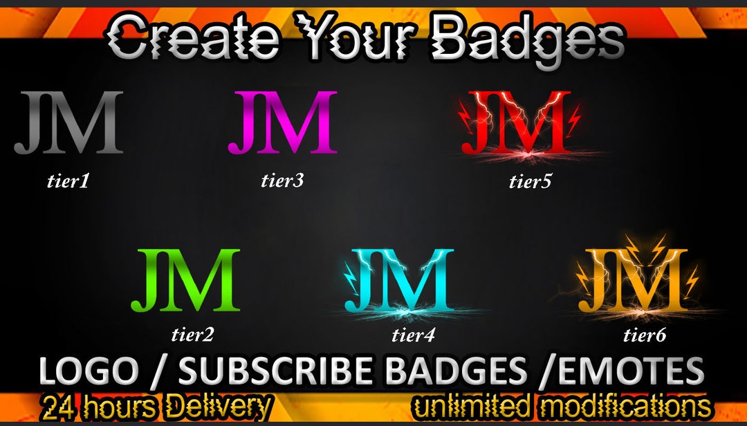 JM Letter Twitch Sub Badges, JM Letter Twitch Emotes/ Jm Letter Badges ...