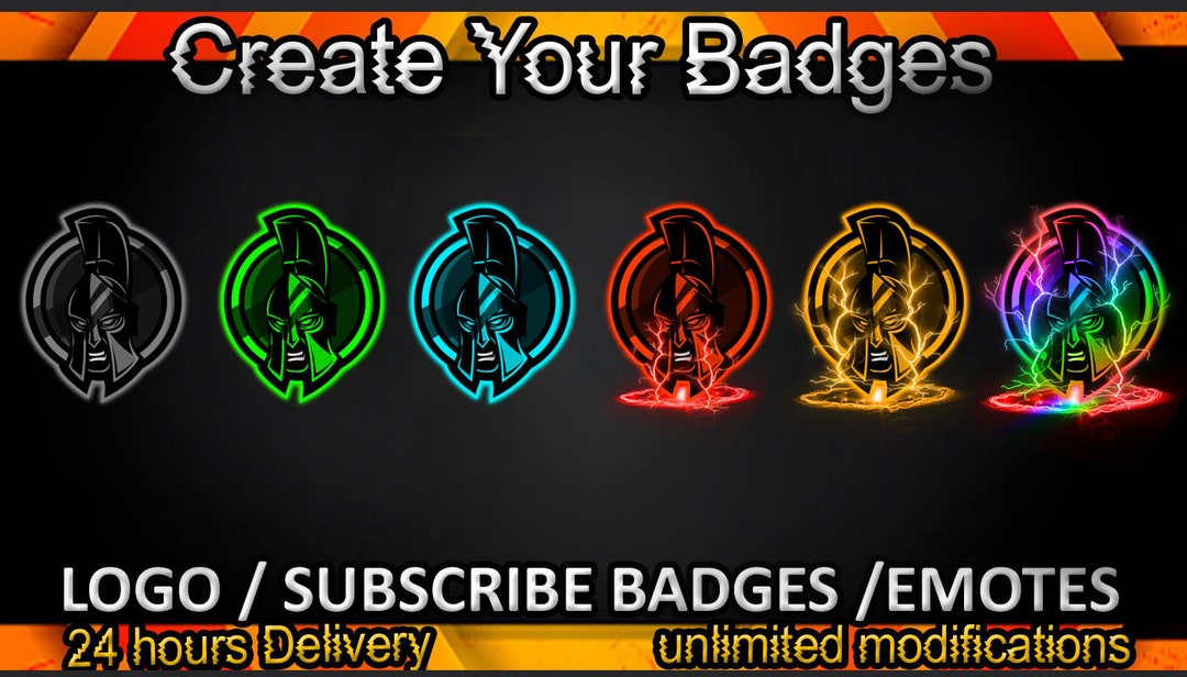 Spartan Twitch Sub Badges, Spartan Twitch Emotes/ Spartan Badges for ...