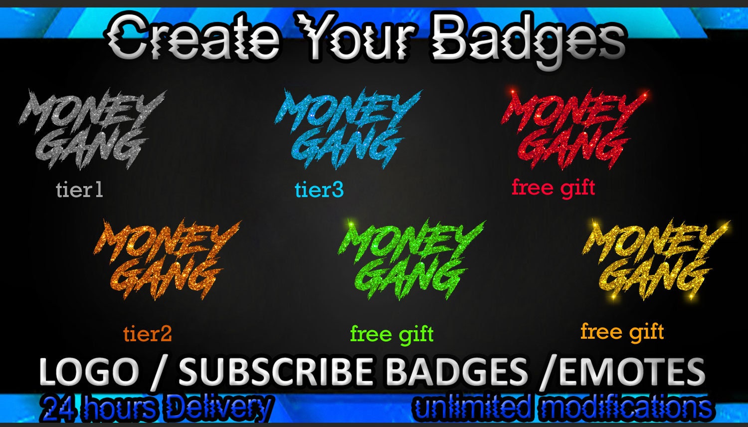 Money Twitch Sub Badges, Money Twitch Emotes/ Money Badges for ...