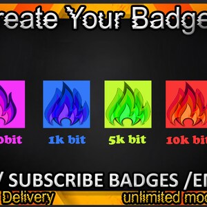 Bit Badges Twitch Sub Badges, Bit Badges Twitch Emotes/ Bit Badges ...